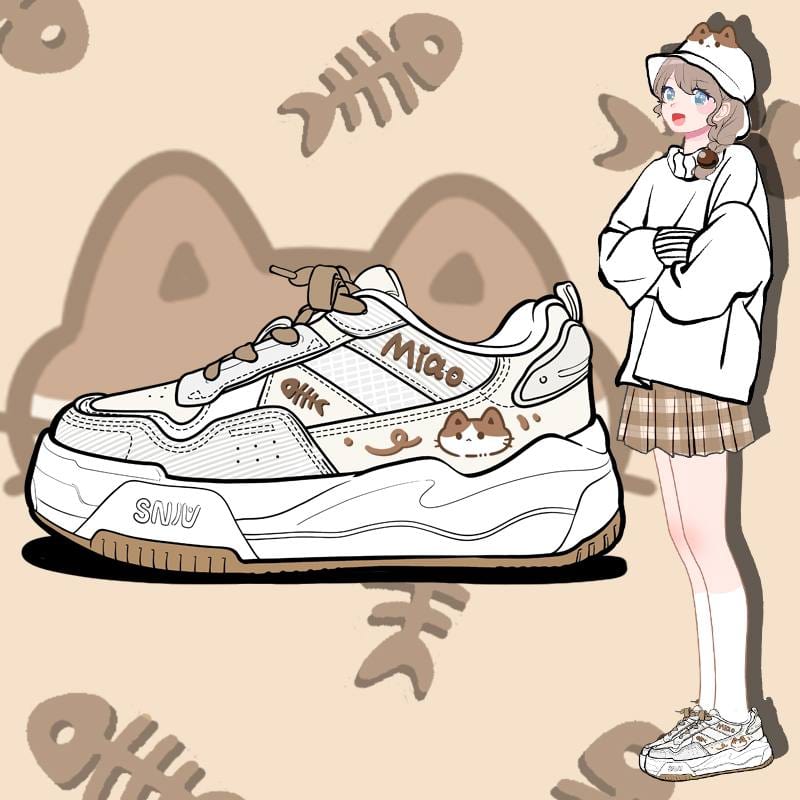 Cartoon Miao Kitty Cat Sneakers – Meowhiskers