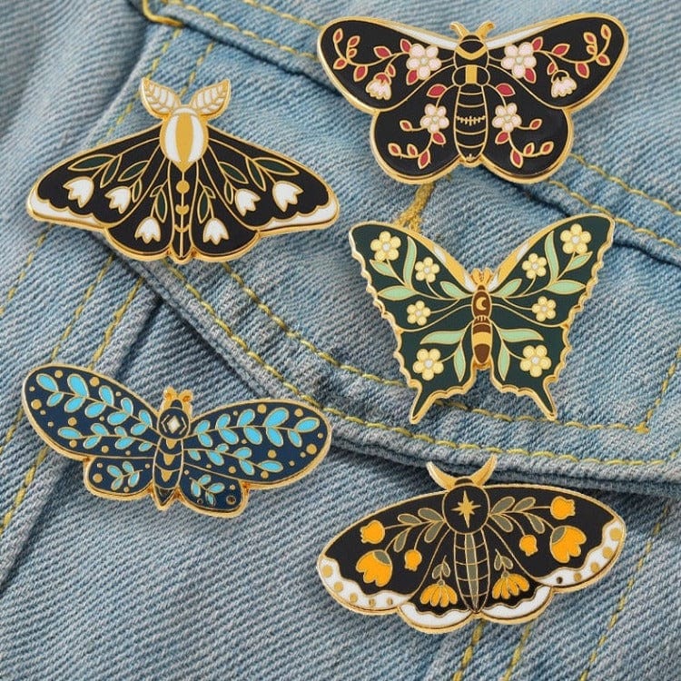 Gorgeous Butterflies Nature Enamel Pins – Meowhiskers