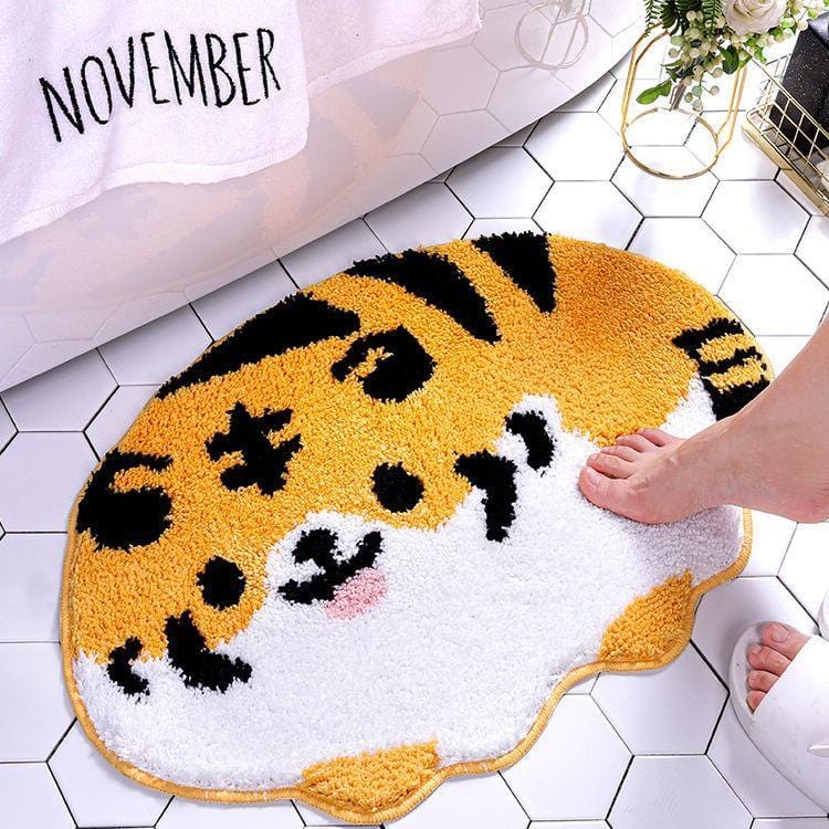 Kawaii Cartoon Tiger Cat Rugs & Mats – Meowhiskers