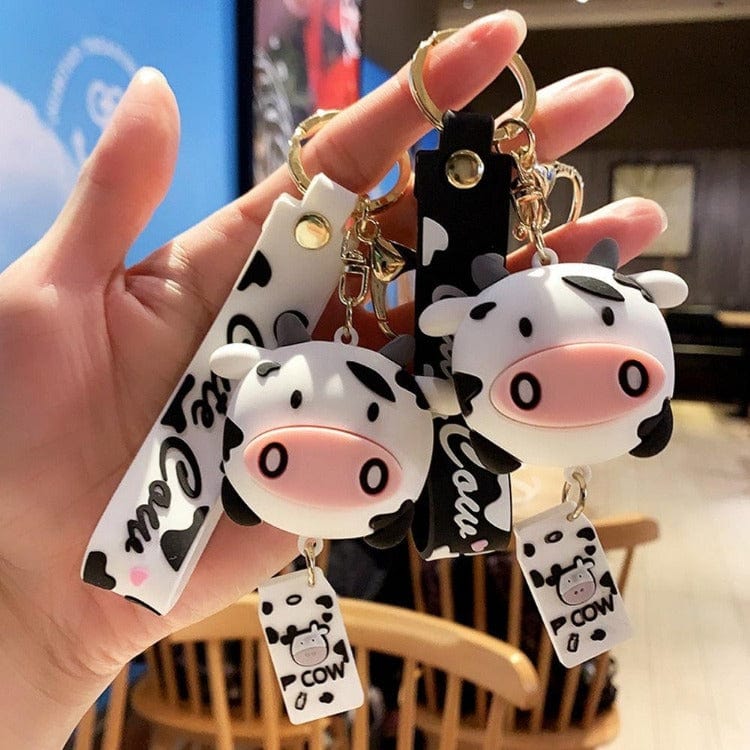 Kawaii Cute Cow Keychains – Meowhiskers