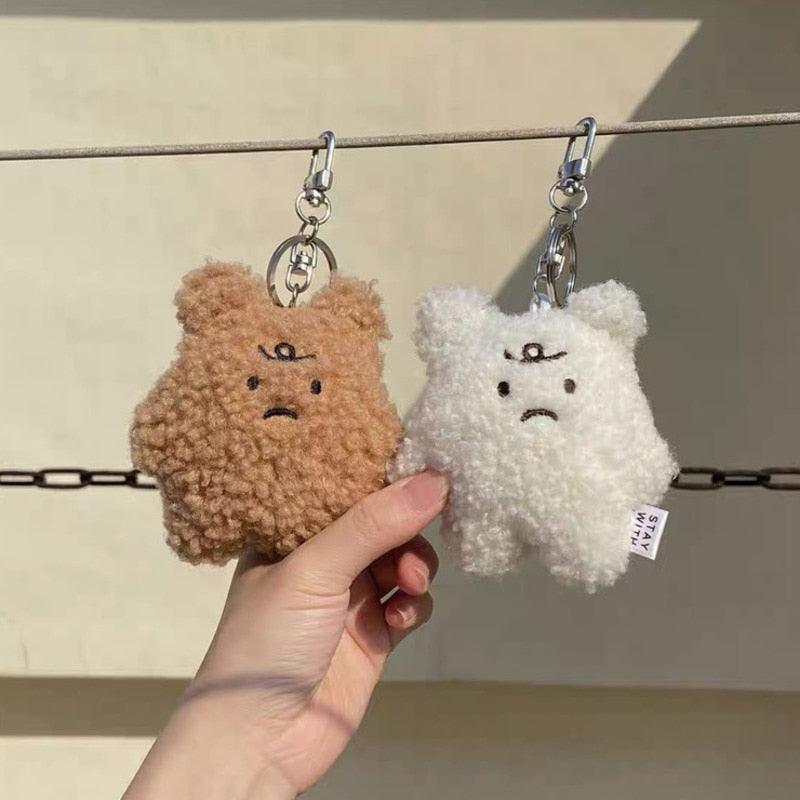 Kawaii Frustrated Bear Plush Keychains – Meowhiskers